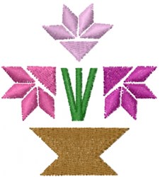 Flower Pot Embroidery Design | EmbroideryDesigns.com
