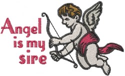 Free Angel Is My Sire Embroidery Design | EmbroideryDesigns.com