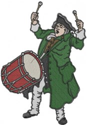 Colonial Drummer Embroidery Design | EmbroideryDesigns.com
