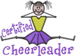 Free Certified Cheerleader Embroidery Design | EmbroideryDesigns.com