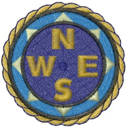 compass Embroidery Design | EmbroideryDesigns.com