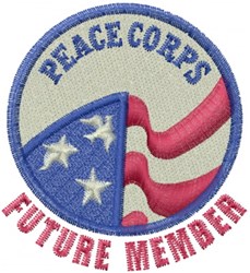 Peace Corps Future Member Embroidery Design | EmbroideryDesigns.com