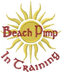 Beach Pimp Embroidery Design | EmbroideryDesigns.com