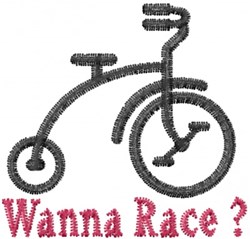 Tricycle Race Embroidery Design | EmbroideryDesigns.com