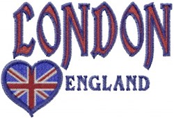 London England Embroidery Design | EmbroideryDesigns.com