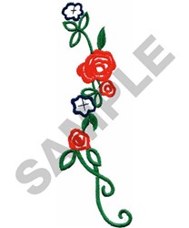 FLORAL EDGE Embroidery Design | EmbroideryDesigns.com