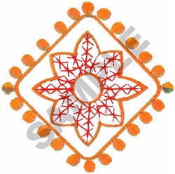 Floral Diamond Embroidery Design | EmbroideryDesigns.com