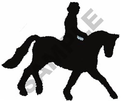 ANDALUSIAN SHOW HORSE Embroidery Design | EmbroideryDesigns.com