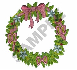 FLORAL WREATH Embroidery Design | EmbroideryDesigns.com