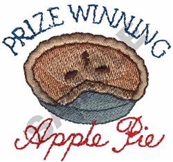 PRIZE WINNING APPLE PIE Embroidery Design | EmbroideryDesigns.com