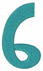 Numeral 6 Embroidery Design | EmbroideryDesigns.com