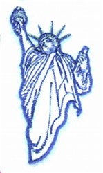 Statue of Liberty Embroidery Design | EmbroideryDesigns.com