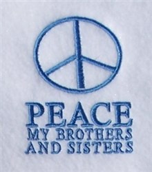 Peace Embroidery Design | EmbroideryDesigns.com