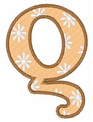 Uppercase Q Embroidery Design | EmbroideryDesigns.com