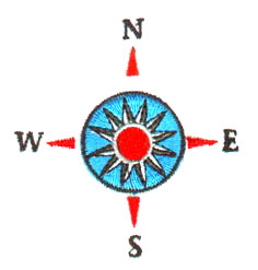 Compass Embroidery Design | EmbroideryDesigns.com