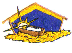 Manger Embroidery Design | EmbroideryDesigns.com