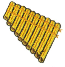 Pan Flute Embroidery Design | EmbroideryDesigns.com