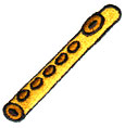 Flute Embroidery Design | EmbroideryDesigns.com