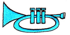 Bugle Embroidery Design | EmbroideryDesigns.com