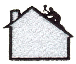 Roofer Embroidery Design | EmbroideryDesigns.com