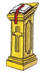 Pulpit Embroidery Design | EmbroideryDesigns.com