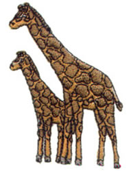 Giraffes Embroidery Design | EmbroideryDesigns.com