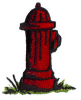 Fire Hydrant (red) Embroidery Design | EmbroideryDesigns.com