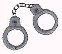 Handcuffs Embroidery Design | EmbroideryDesigns.com