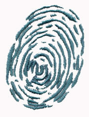 Fingerprint Embroidery Design | EmbroideryDesigns.com
