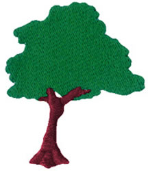 Oak Tree Embroidery Design | EmbroideryDesigns.com