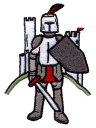 Knight Embroidery Design | EmbroideryDesigns.com