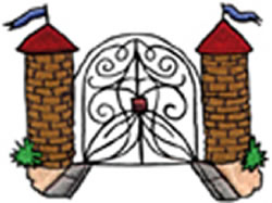 Castle Gate Embroidery Design | EmbroideryDesigns.com