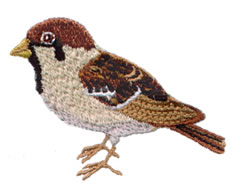 Sparrow Embroidery Design | EmbroideryDesigns.com