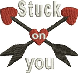 Stuck Heart Embroidery Design | EmbroideryDesigns.com