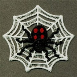 FSL Spider On Web Embroidery Design | EmbroideryDesigns.com