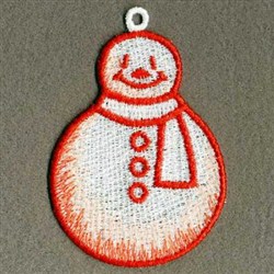 FSL Snowman Embroidery Design | EmbroideryDesigns.com