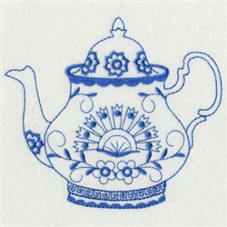 Realistic Teapot Embroidery Design | EmbroideryDesigns.com