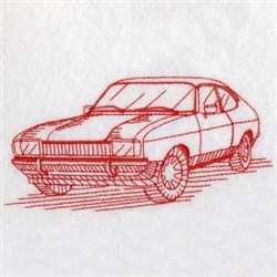 Redwork Car Embroidery Design | EmbroideryDesigns.com