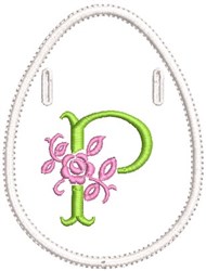 Rose P Embroidery Design | EmbroideryDesigns.com