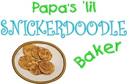 Snickerdoodle Baker Embroidery Design | EmbroideryDesigns.com