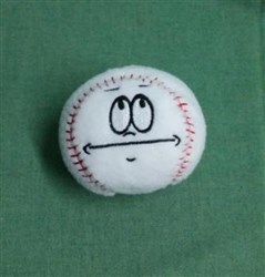 Silly Softie Baseball 04 Embroidery Design | EmbroideryDesigns.com