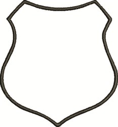 Badge Outline Embroidery Design | EmbroideryDesigns.com