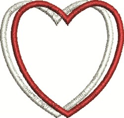 Double Heart Embroidery Design | EmbroideryDesigns.com