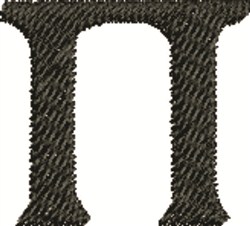 Pi Symbol Embroidery Design | EmbroideryDesigns.com