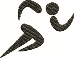 Running Man Embroidery Design | EmbroideryDesigns.com