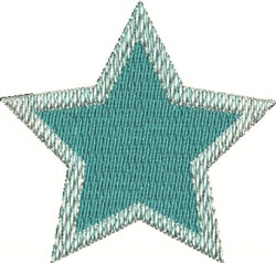 Blue Star Embroidery Design | EmbroideryDesigns.com
