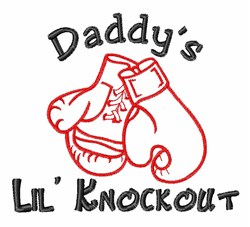 Daddy Lil Knockout Embroidery Design | EmbroideryDesigns.com