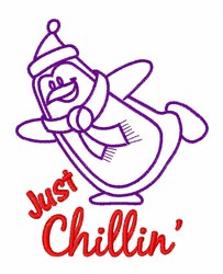 Just Chillin Embroidery Design | EmbroideryDesigns.com