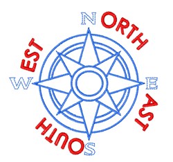 Compass Rose Embroidery Design | EmbroideryDesigns.com