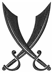 Crossed Swords Embroidery Design | EmbroideryDesigns.com